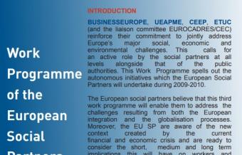 Work Programmes | Etuc resources center